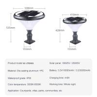 China LED Solar Pillar Light With High-Efficiency Solar Panel 2000mAh Battery For Poolside Fence Pillars for sale