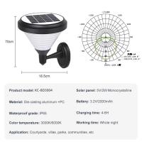 China High brightness Solar LED Wall Light for Outdoor Garden Pathway Lighting for sale