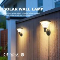 China High brightness Solar LED Wall Light for Outdoor Garden Pathway Lighting for sale