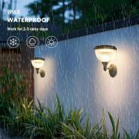 China Waterproof Solar Wall Sconce Light – 200LM Bright LED for Home Exterior for sale