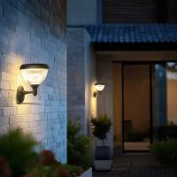China Waterproof Solar Wall Sconce Light – 200LM Bright LED for Home Exterior for sale