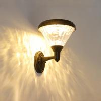 China Lantern Style Solar LED Wall Lights Waterproof LED Patio Garden Lighting for sale