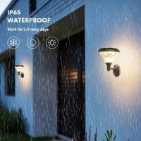 China Lantern Style Solar LED Wall Lights Waterproof LED Patio Garden Lighting for sale