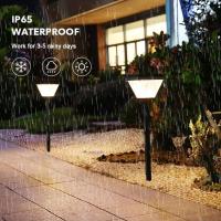 China Solar Lawn Lights Outdoor Waterproof LED Garden Path Lights for Yard Patio Decor for sale