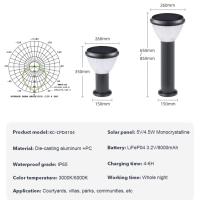 China Weather Resistant Solar Lawn Light for Courtyard Lawn Decoration for sale
