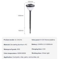 China Durable Stainless Steel Solar LED Lawn Lights Waterproof Garden Pathway Fixtures for sale