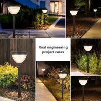 China Durable Stainless Steel Solar LED Lawn Lights Waterproof Garden Pathway Fixtures for sale