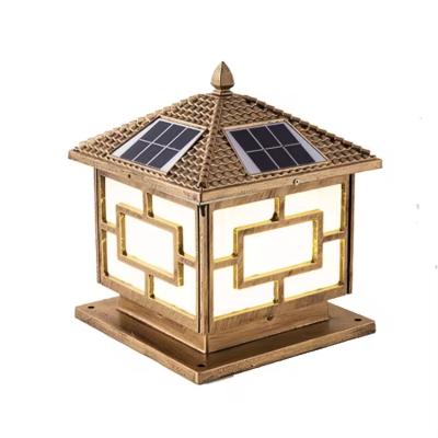 China IP65 LED Solar Pillar Lights Auto Control For Outside Lighting Water and Dust Resistance for sale