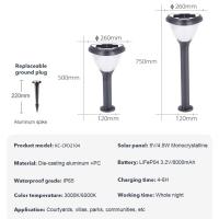 China Waterproof Solar LED Lawn Lights Energy-Saving Pathway Lights for Yard Garden for sale