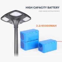 China High Brightness 2000LM Solar Garden Lights IP67 Waterproof Outdoor Pathway Lighting for Yard Patio for sale