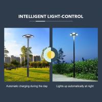 China High Brightness 2000LM Solar Garden Lights IP67 Waterproof Outdoor Pathway Lighting for Yard Patio for sale