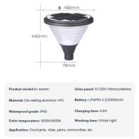 China Ultra-Bright Solar LED Garden Lights Rechargeable Waterproof Solar Lights for Yard Garden Patio for sale