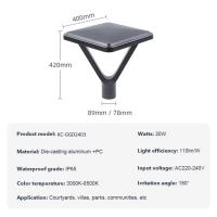 China Durable Aluminum Solar LED Garden Lights Energy-Saving LED Solar Lights with Easy Installation for Outdoor Landscaping for sale