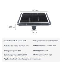 China Solar-Powered Outdoor LED Garden Lights 2000LM High-Power Solar Garden Lights with Adjustable Angle for Yard for sale