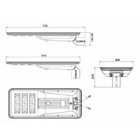 China High Birghness LED Solar Street Light IP65 Waterproof for Outdoor Garden for sale