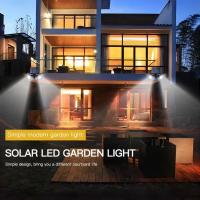 China High Lumen Solar Spot Lights Outdoor 6 Pack IP65 Waterproof Landscape Lighting for sale