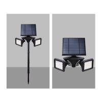 China High Lumen Solar Spot Lights Outdoor 6 Pack IP65 Waterproof Landscape Lighting for sale