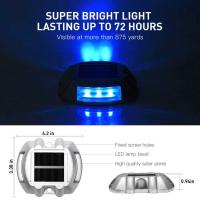 China Solar Road Stud Light Outdoor Waterproof Reflective Traffic Warning Auto Charging for sale