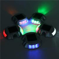 China Solar Road Stud Light Outdoor Waterproof Reflective Traffic Warning Auto Charging for sale