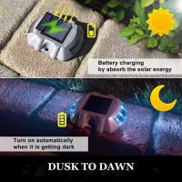 China Solar Road Stud Light Outdoor Waterproof Reflective Traffic Warning Auto Charging for sale