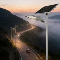 China Solar Street Light 50W IP67 Waterproof Outdoor Solar Powered LED Street Lamp with Motion Sensor for sale