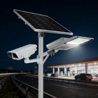 China High Bright Solar Street Light, LED Outdoor Lighting with 3000K-6500K Dimmable & Solar Panel Charging for sale