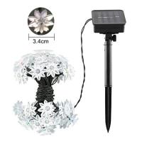 China LED Lotus Solar String Lights for Holiday Decorations Color Changing Solar Garden Lights Holiday Decoration Light for sale
