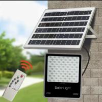China Outdoor LED Flood Light Waterproof High-Power Solar Floodlights LED Solar Flood Light Outdoor for sale