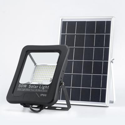 China Solar Panel LED Flood Light Solar Outdoor Floodlight Portable Solar Powered Lights for KFLK-50W for sale