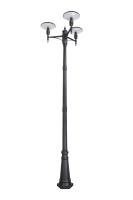 China Solar Light with 3 Adjustable Heads 13.5W Mono Panel, >12H Runtime, No Wiring, 2.5M Pole Included for Garden & Patio for sale