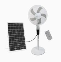 China 24 Hours Long-Lasting Solar Fan 12W Photovoltaic Panel 18000mAh Battery for Outdoor Camping and Garden Cooling Easy Install for sale