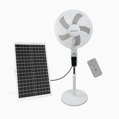 China 24 Hours Long-Lasting Solar Fan 12W Photovoltaic Panel 18000mAh Battery for Outdoor Camping and Garden Cooling Easy Install for sale