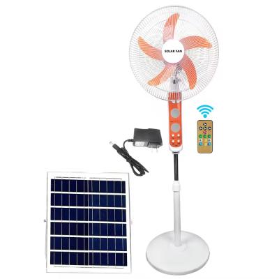 China Wholesale 16-Inch Solar Power AC DC Charging Stand Fan Low-Price Stand Fan with Solar Panel 3 stages Solar Standing Electric Plastic Fan Cooling Fan for sale