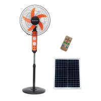 China Wholesale 16-Inch Solar Power AC DC Charging Stand Fan Low-Price Stand Fan with Solar Panel 3 stages Solar Standing Electric Plastic Fan Cooling Fan for sale