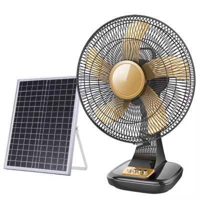 China Best selling 16-Inch Solar Power Fan Set Rechargeable Fan with Light and Long Endurance with Panel for sale
