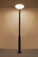 China Wireless High Brightness Solar Light with 160pcs Osram LEDs – No Wiring Needed, Pole Mount 3-5M, Stylish Black Die-cast Aluminum for Garden & Pathway for sale