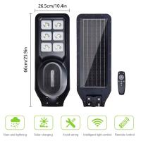 China Hot Sale 300W- 500W Solar Energy Saving Lighting Motion Sensor Flood Lamp Best Lampara All in One Garden Road Outdoor Powered LED Solar Street Light for sale