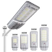 China ABS Shell Lamp 300w 400w 500w Outdoor Waterproof Solar LED Street Light Outdoor Solar Light Lamp for sale