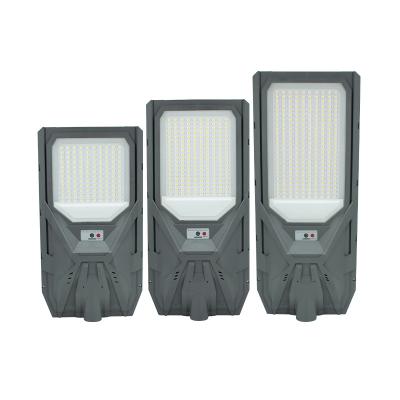 China IP65 Radar Induction ABS Housing Rechargeable LED Integrated Solar Street Lighting  All in One Solar Road Lamp for sale