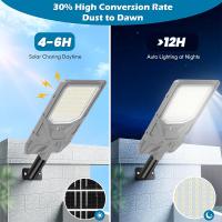 China IP65 Radar Induction ABS Housing Rechargeable LED Integrated Solar Street Lighting  All in One Solar Road Lamp for sale