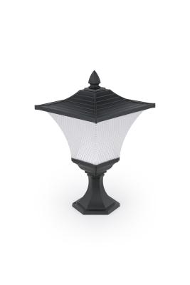 China Garden Yard Pathway Solar Bollard Light IP65 Waterproof LED Outdoor Lawn Lamp Warm White Landscape Lighting for sale