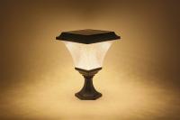 China Garden Yard Pathway Solar Bollard Light IP65 Waterproof LED Outdoor Lawn Lamp Warm White Landscape Lighting for sale