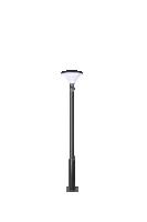 China Smart Solar Garden Light with Dual Color Temps – No Wiring, 16Ah Battery, Φ76mm Pole Mount for sale