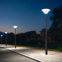 China Smart Solar Garden Light with Dual Color Temps – No Wiring, 16Ah Battery, Φ76mm Pole Mount for sale
