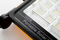 China Outdoor Portable 50W & 100W IP65 Waterproof LED Solar Rechargeable Camping Light for sale