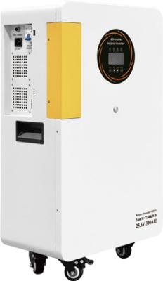 China 48V 6KW Off-Grid Inverter | 16KWH LiFePO4 Battery, 9000W MPPT, 6000 Cycles, Mobile Roller for sale