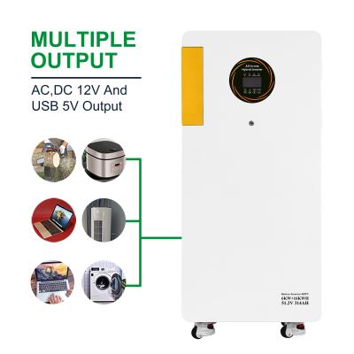 China Movable All-In-One ESS 6KW+16KWH Home ESS C&I ESS Utility-scale ESS High Quality Lithium Ion Battery LiFePO4 Deep Cycle for sale