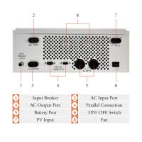 China 6KW All In One Hybrid Inverter Pure Sine Wave MPPT Controller RS232 / RS485 / CAN PV Input Household Mobile Applications & Cloud BMS for sale
