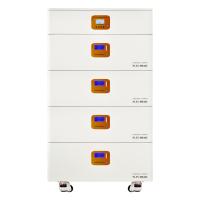 China 12KW Hybrid Inverter Parallel Up To 6 Units 51.2V Horizontal Stacked Solar Storage System expandable energy storage 15.36~61.44kWh capacity optional dual MPPT PV input for sale