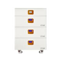 China 12KW Hybrid Inverter Parallel Up To 6 Units 51.2V Horizontal Stacked Solar Storage System expandable energy storage 15.36~61.44kWh capacity optional dual MPPT PV input for sale